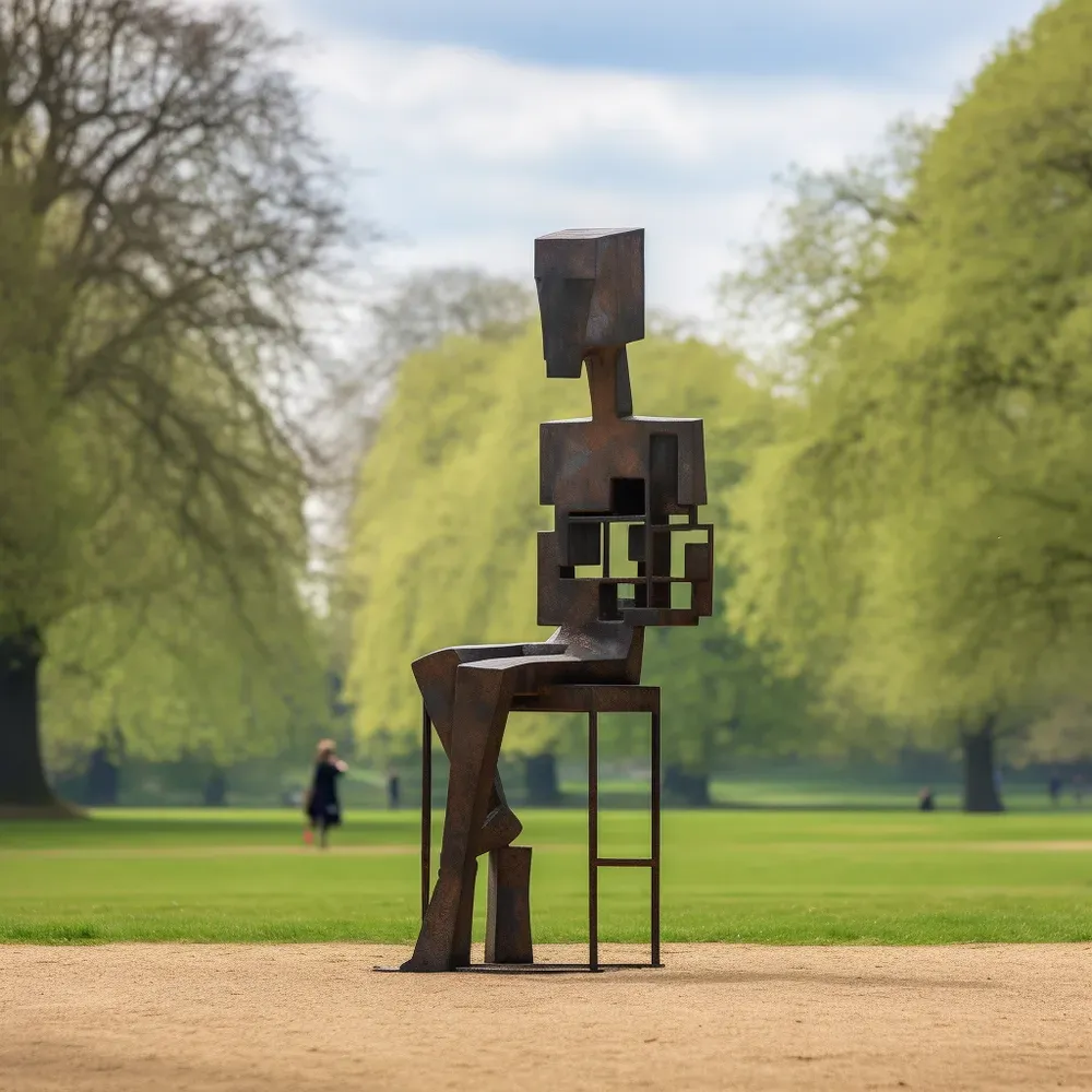 Minimalist Human Figure Sculptures Midjourney Prompt | PromptBase