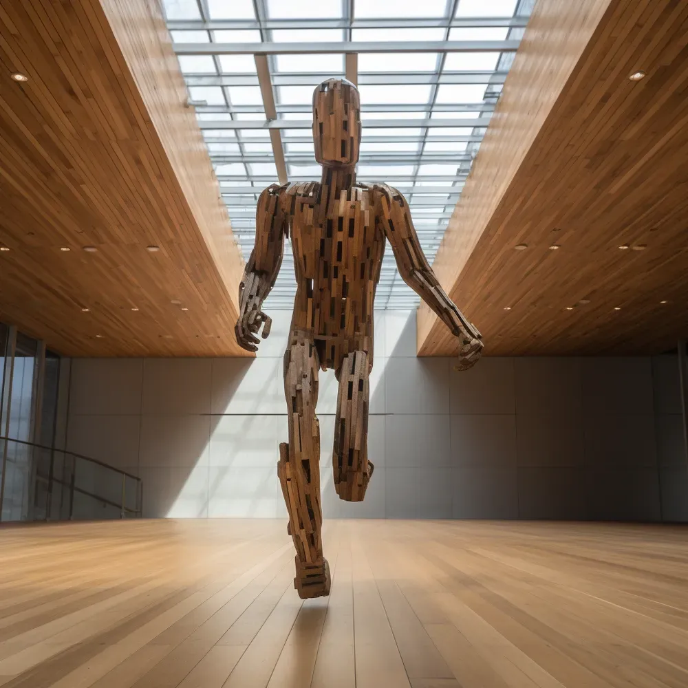 Minimalist Human Figure Sculptures Midjourney Prompt | PromptBase