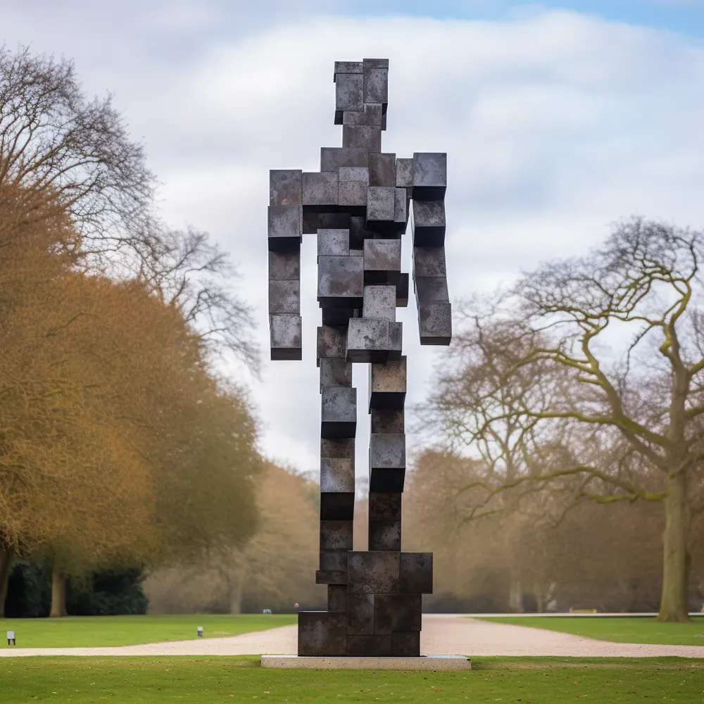 Minimalist Human Figure Sculptures Midjourney Prompt | PromptBase