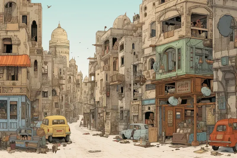 Draw Whimsical Streets Of Any Cities Midjourney Prompt | PromptBase