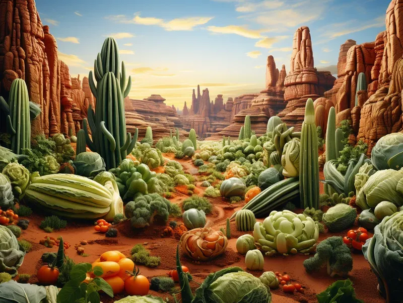 Amazing Food Landscapes Midjourney Prompt | PromptBase