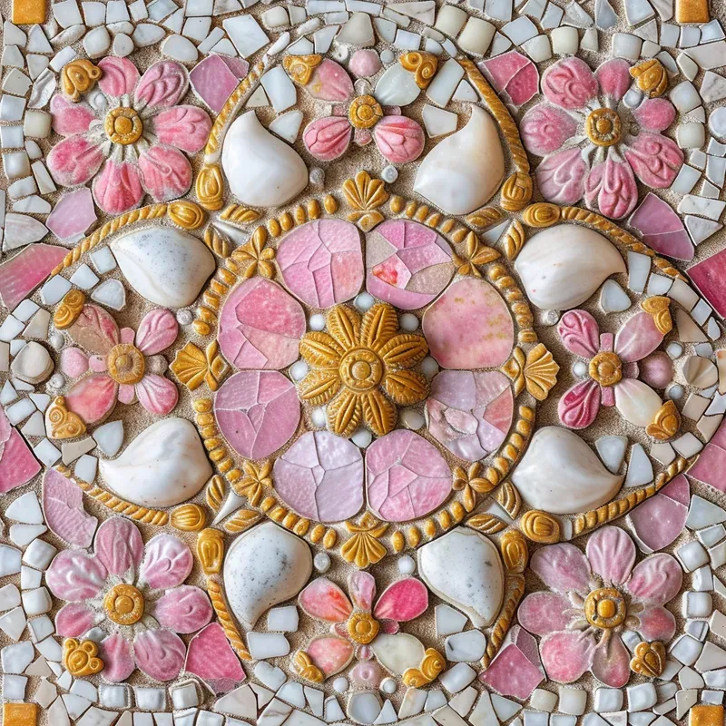 The Art Of Clay Mosaics In India Midjourney Prompt | PromptBase