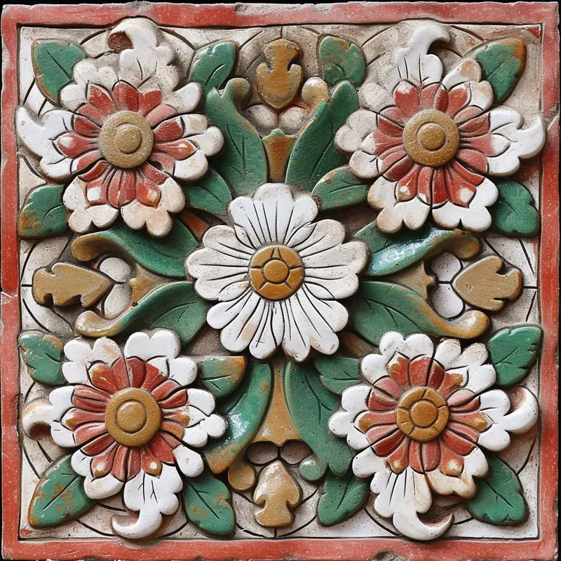 The Art Of Clay Mosaics In India Midjourney Prompt | PromptBase