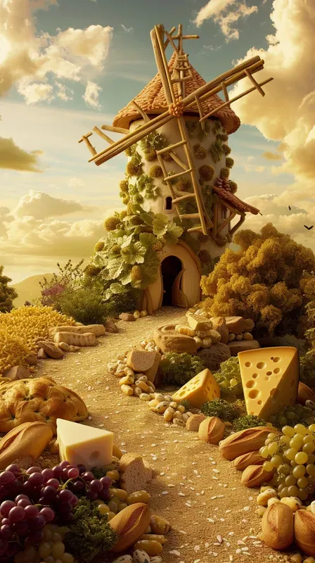 Foodscapes For Wallpapers Midjourney Prompt | PromptBase