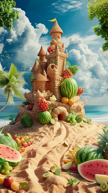 Foodscapes For Wallpapers Midjourney Prompt | PromptBase