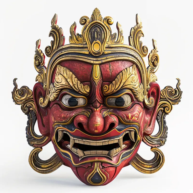 Custom Topeng Mask Art Midjourney Prompt | PromptBase