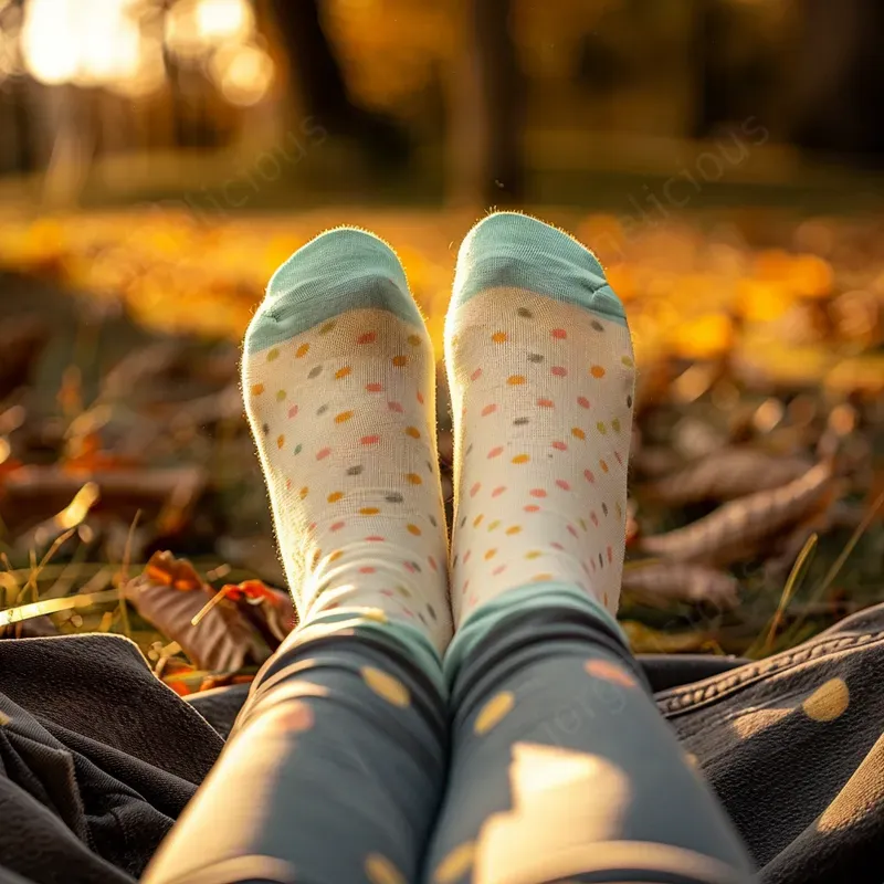 Cozy Feet Socks Stock Templates Midjourney Prompt | PromptBase