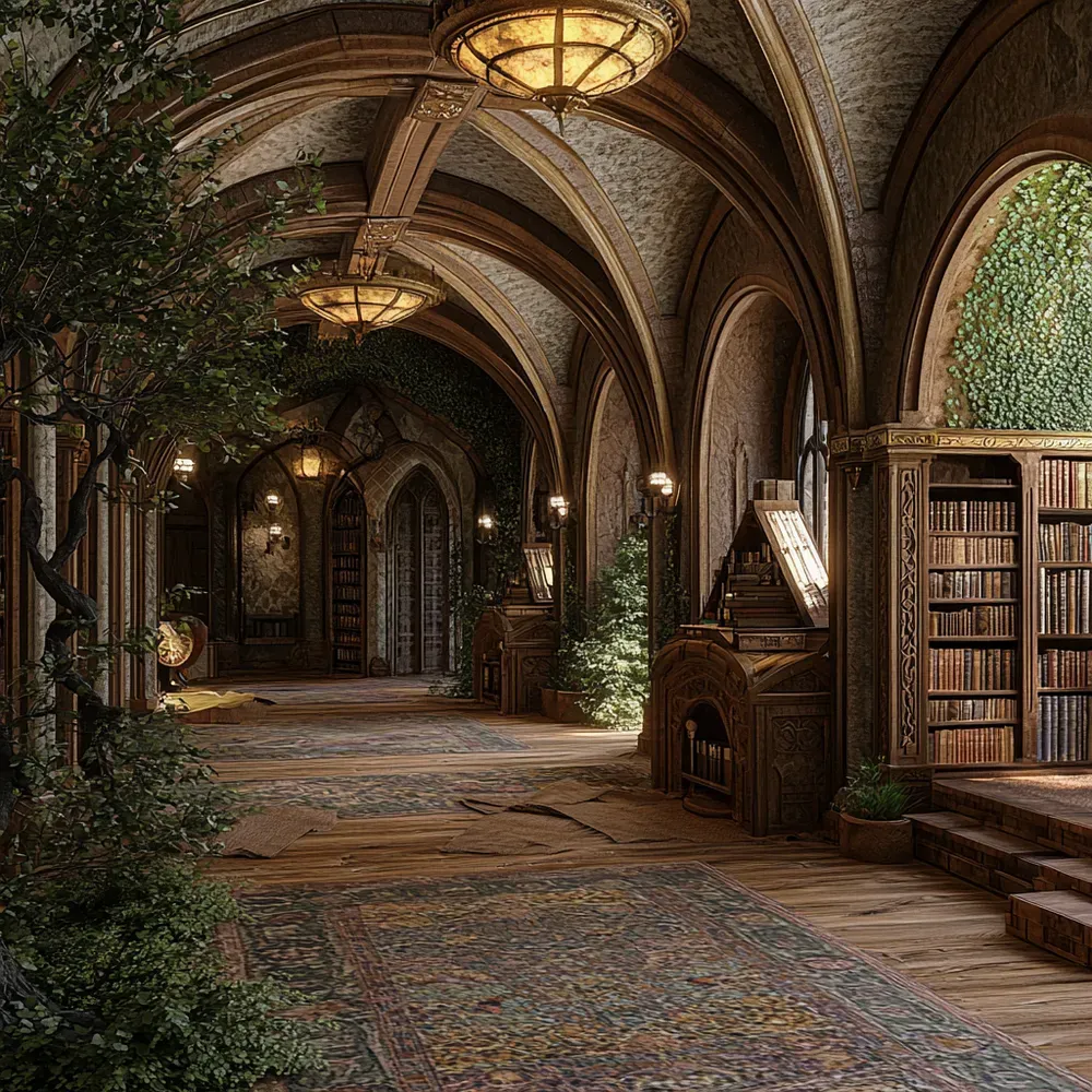 Elven Room Designs By Tolkien Midjourney Prompt | PromptBase