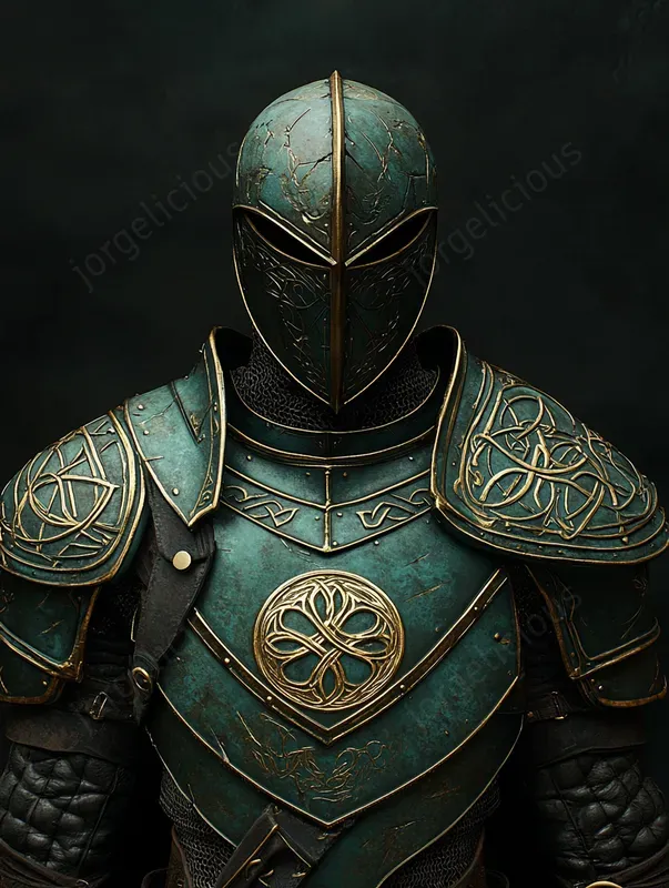 Medieval Armor Showcases Midjourney Prompt | PromptBase