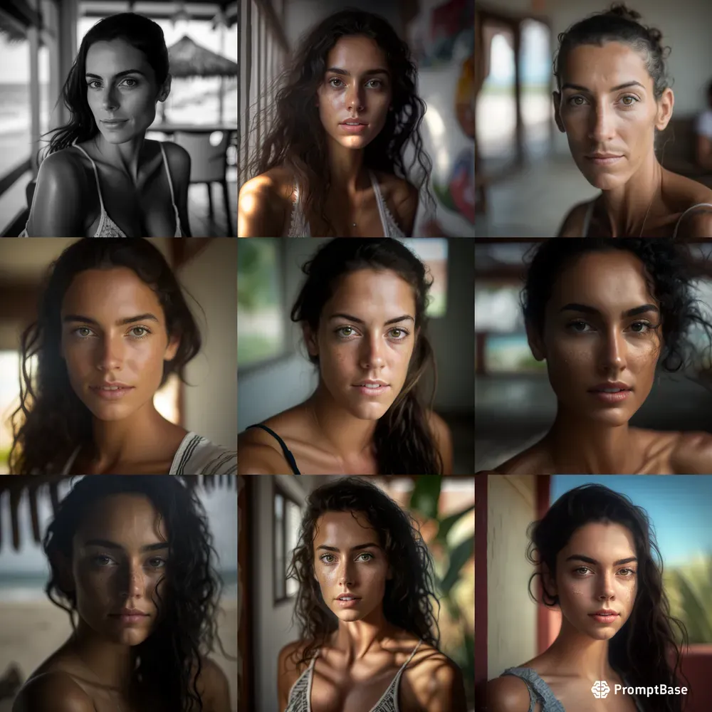 Tropical Models Midjourney Prompt | PromptBase