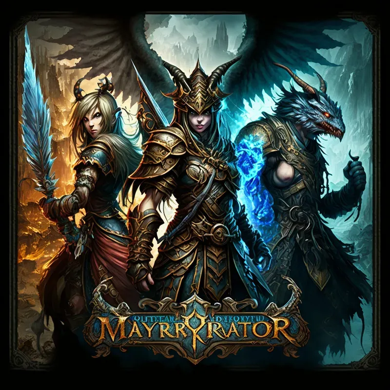 Mmorpg Characters Midjourney Prompt | PromptBase