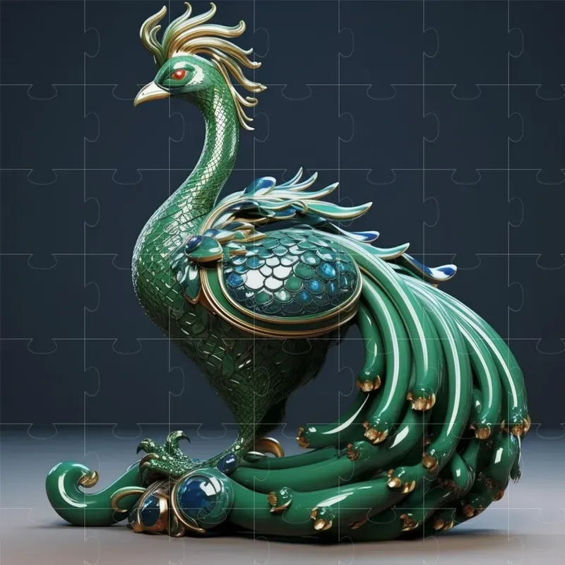 Jade Animal Sculptures Hyperdetailed Midjourney Prompt | PromptBase