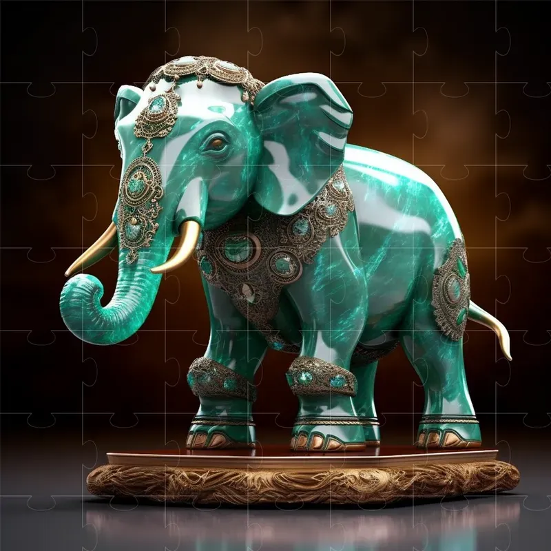 Jade Animal Sculptures Hyperdetailed Midjourney Prompt | PromptBase