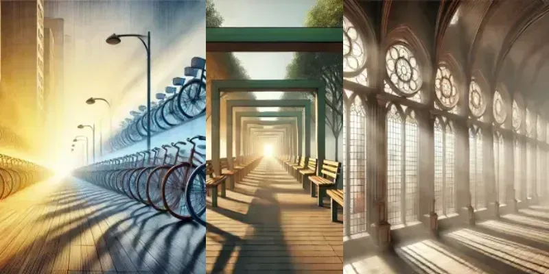 Mysterious Drawing Of Objects In A Row DALL·E Prompt | PromptBase