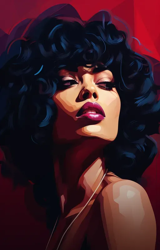 Retro Wave Vector Portraits Midjourney Prompt | PromptBase