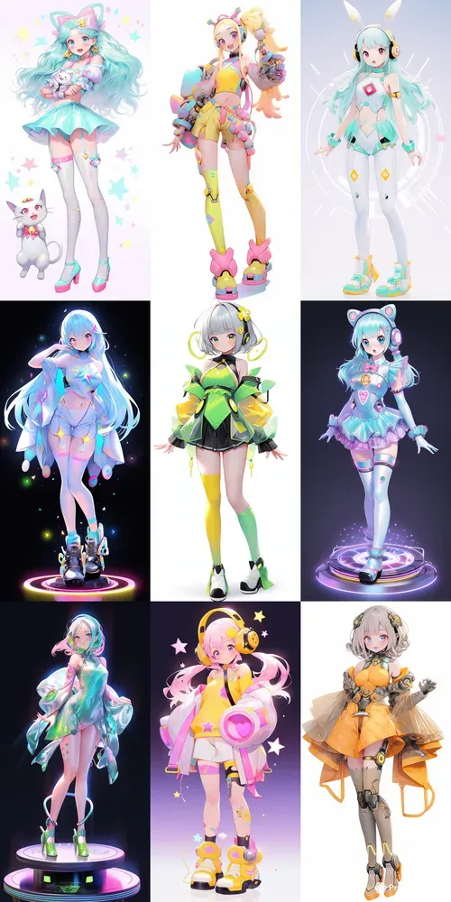 2D Moe Anthropomorphism Character Design Midjourney Prompt | PromptBase