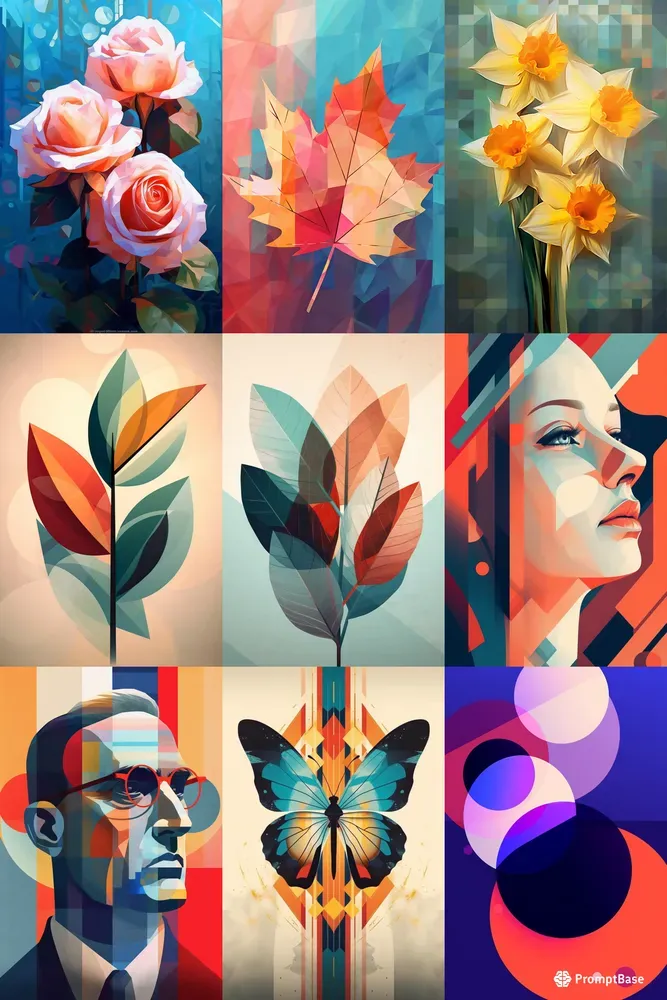 Geometric Abstractions Midjourney Prompt | PromptBase