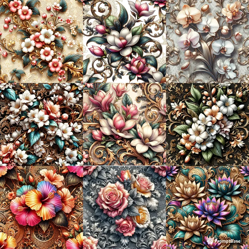 Seamless Metal Work Mosaic Patterns DALL·E Prompt | PromptBase