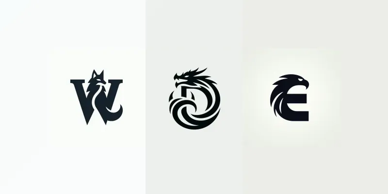 Magical Letter Icon Fusion Logos DALL·E Prompt | PromptBase