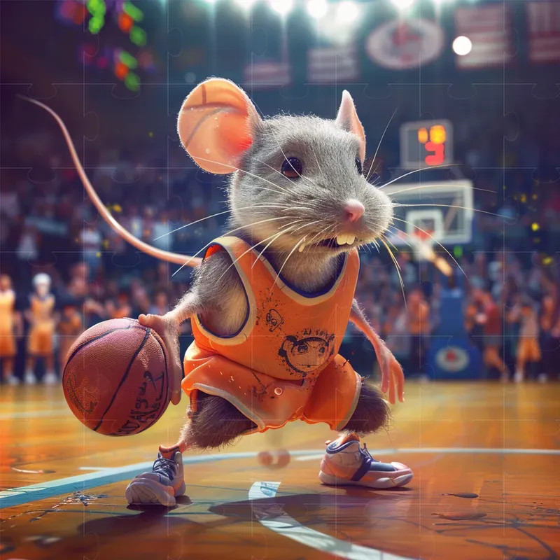 Animals Playing Basketball Midjourney Prompt | PromptBase