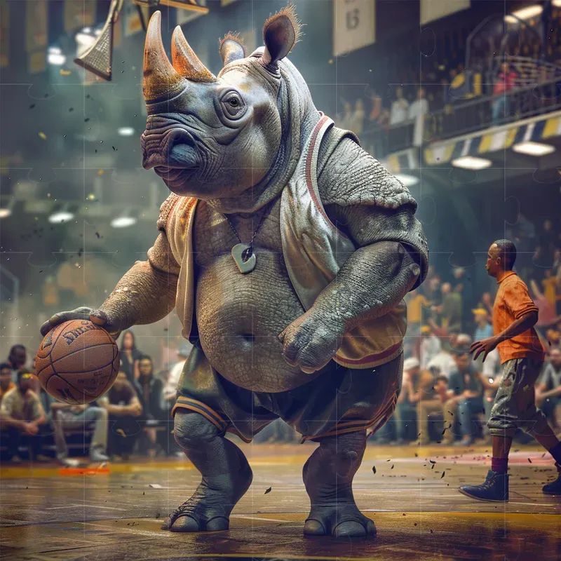 Animals Playing Basketball Midjourney Prompt | PromptBase