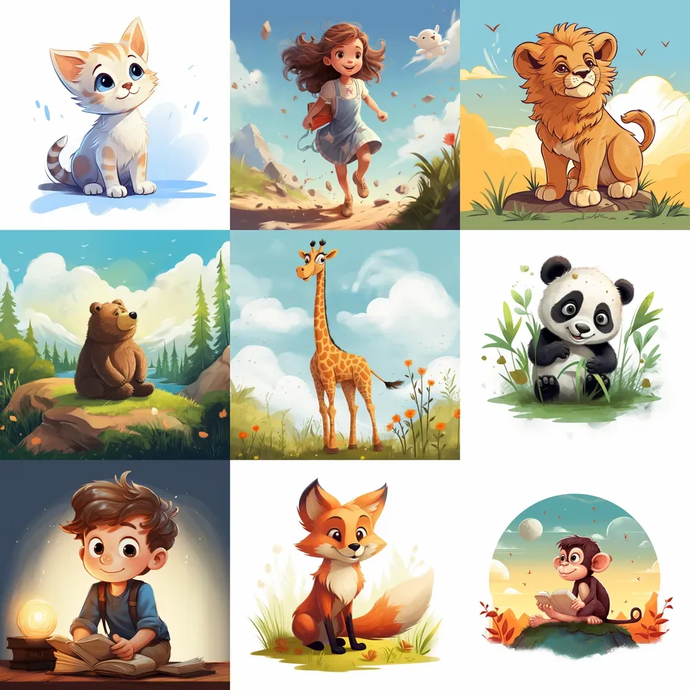 Beautiful Childrens Book Illustrations Midjourney Prompt | PromptBase