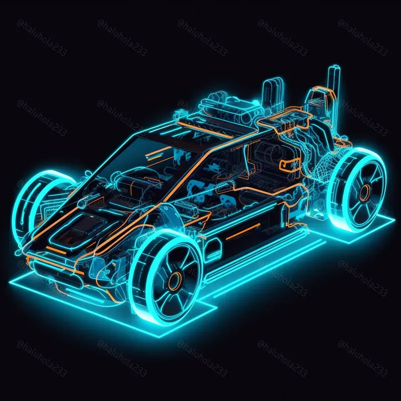 Vr Transportation Hologram Models Midjourney Prompt | PromptBase