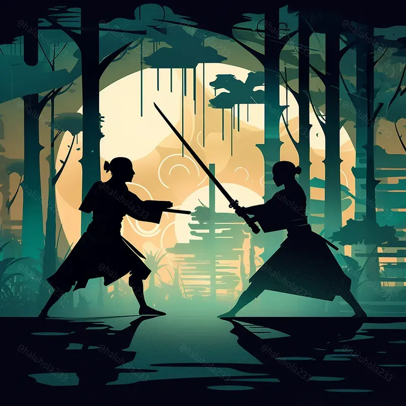 Storytelling Silhouette Illustrations Midjourney Prompt | PromptBase