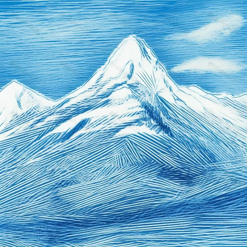 Expressive Line Art Of Nature Midjourney Prompt | PromptBase