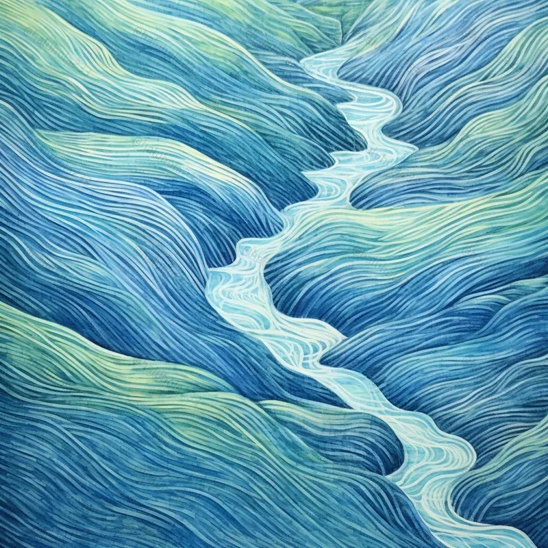 Expressive Line Art Of Nature Midjourney Prompt | PromptBase