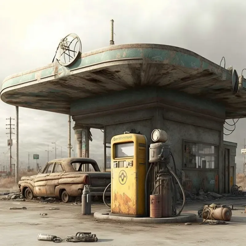 Fallout Theme Illustrations Midjourney Prompt | PromptBase