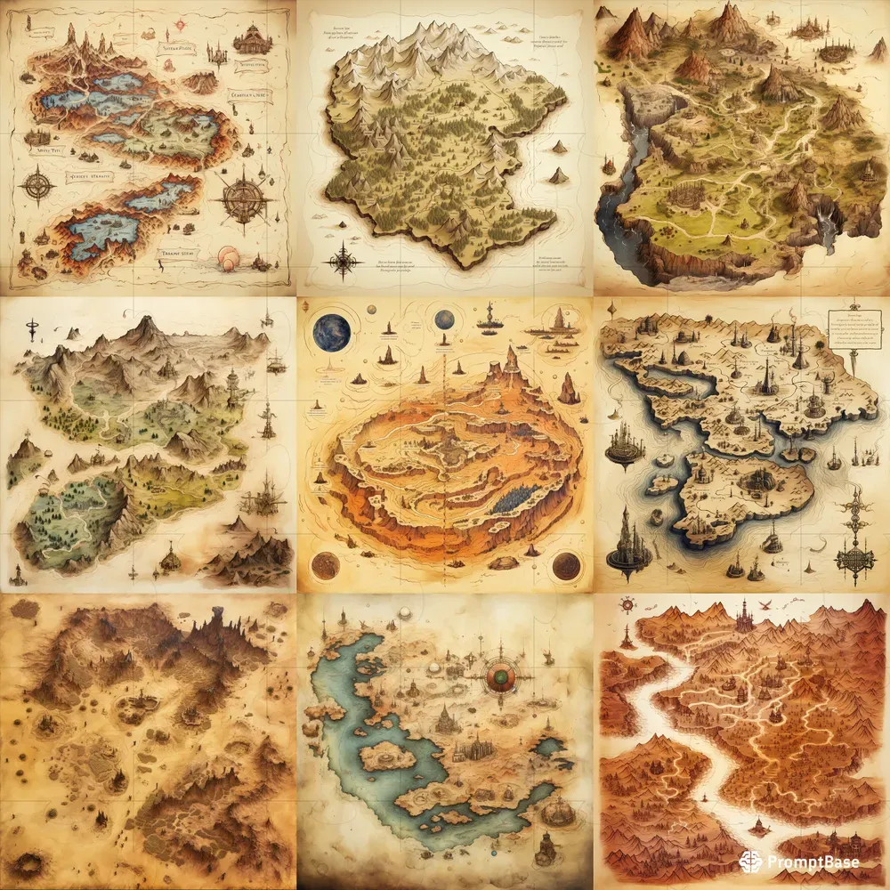 Isometric Maps Midjourney Prompt | PromptBase