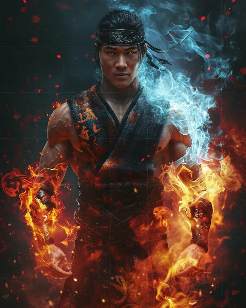 Epic Cinematic Mortal Kombat Fighters Midjourney Prompt | PromptBase