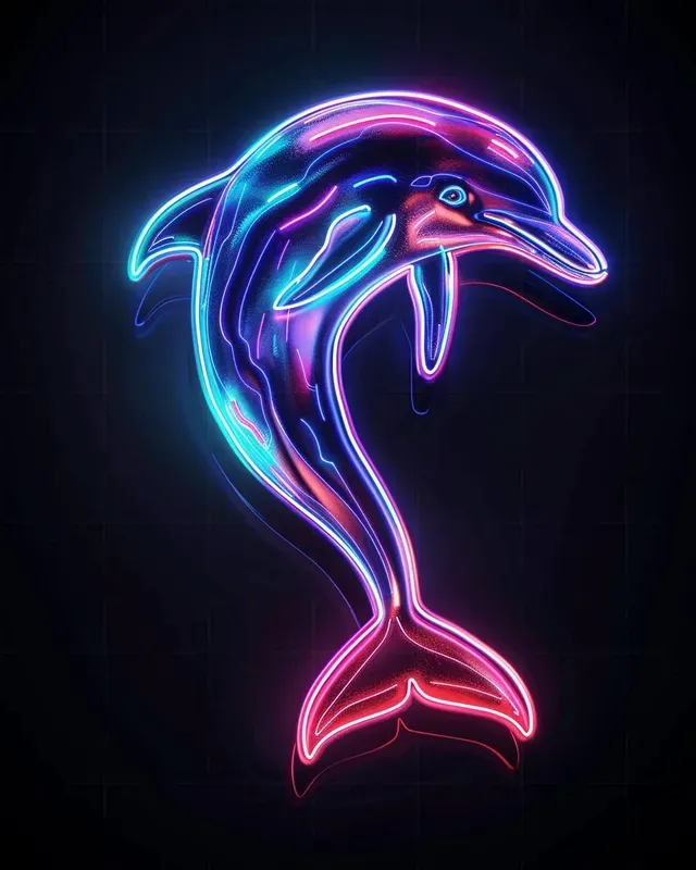 3D Neon Animals Midjourney Prompt | PromptBase