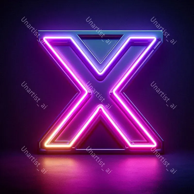 Neon Social Media Logos DALL·E Prompt | PromptBase