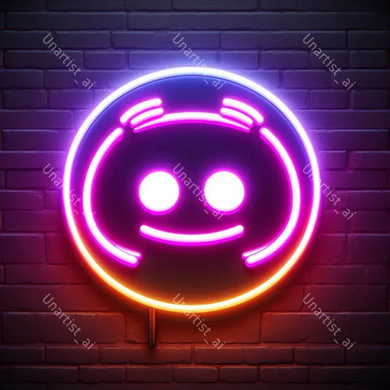 Neon Social Media Logos DALL·E Prompt | PromptBase