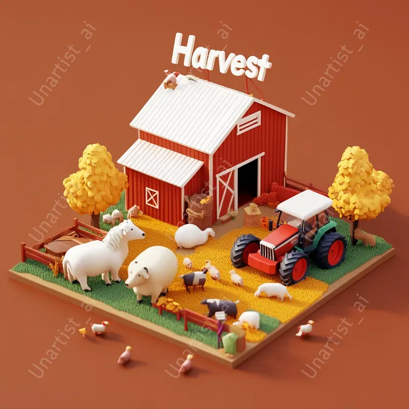 3D Isometric Diorama Art Midjourney Prompt | PromptBase
