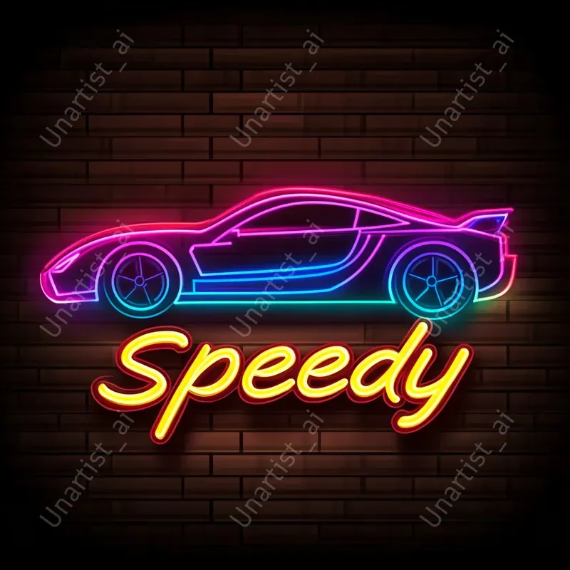 Premium Neon Logo Signs Midjourney Prompt | PromptBase