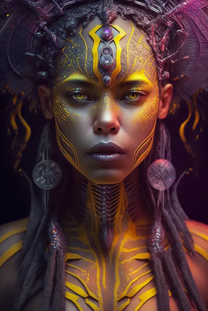 Tribal Goddess Avatars Midjourney Prompt | PromptBase