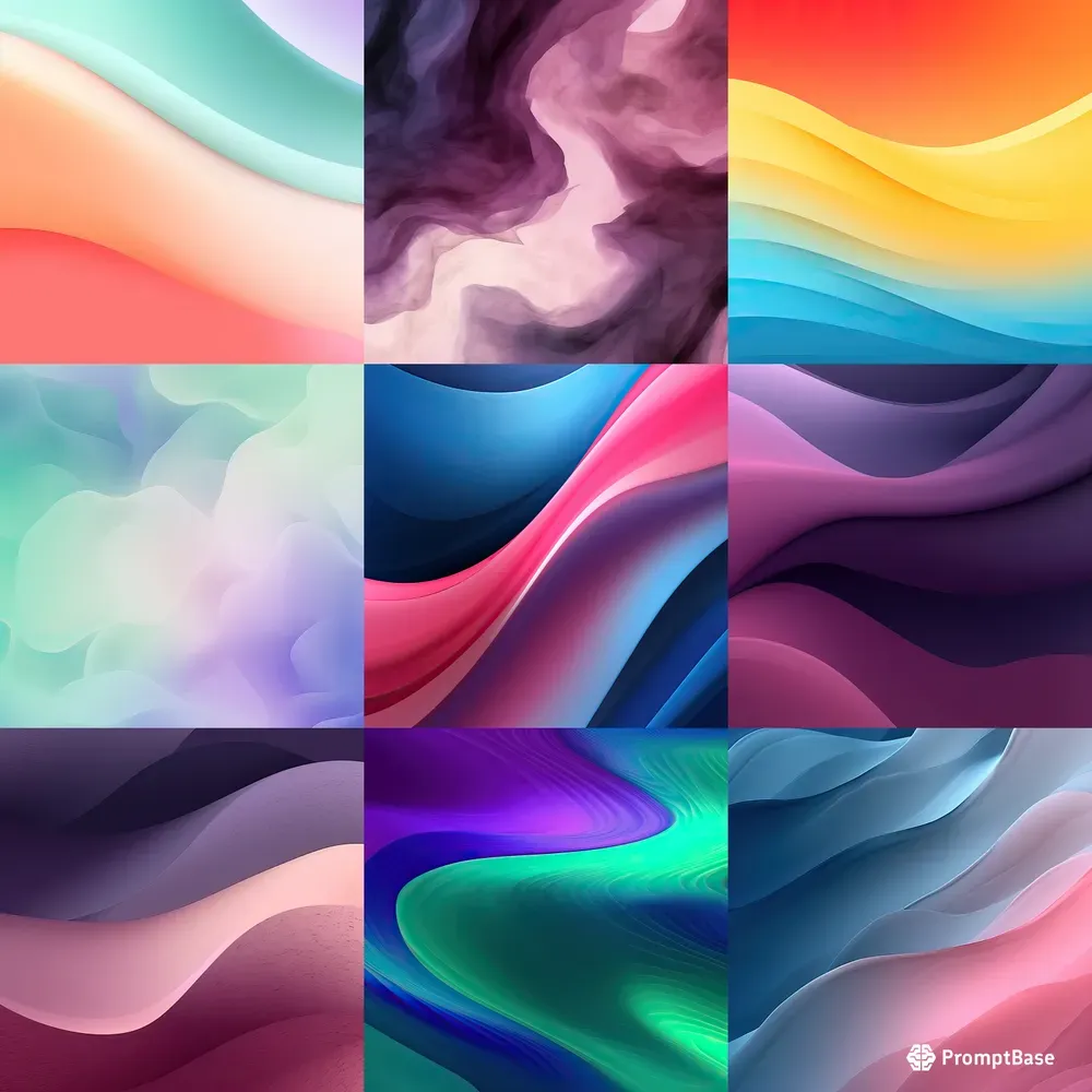 Gradient Patterns Abstract Wallpapers Midjourney Prompt | PromptBase