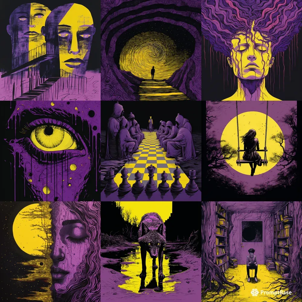 Creepy And Weird Cover Art Midjourney Prompt | PromptBase