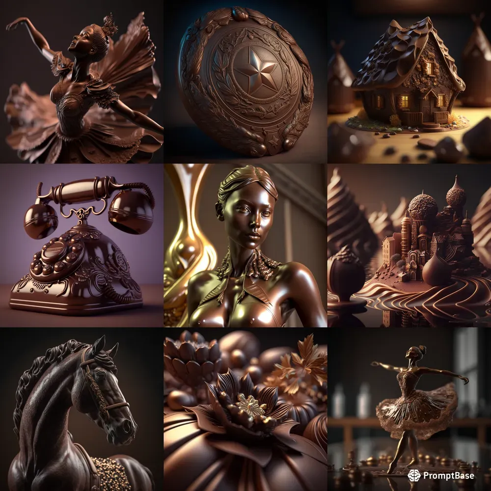 Chocolate Creations Midjourney Prompt | PromptBase