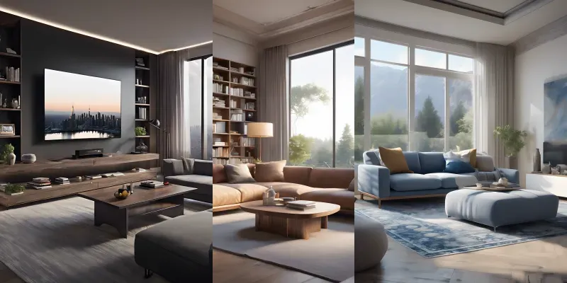 Interior Designed Living Rooms Generator App | PromptBase