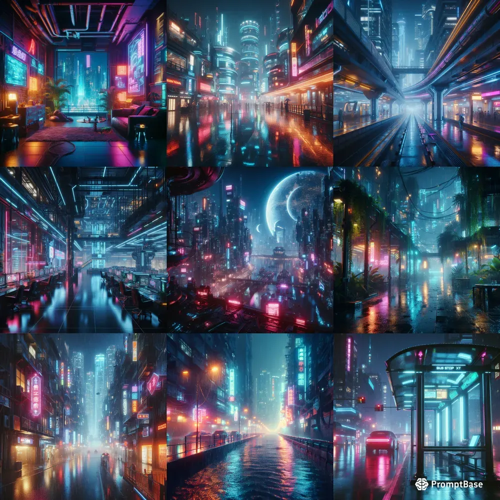 Realistic Futuristic Scenes DALL·E Prompt | PromptBase
