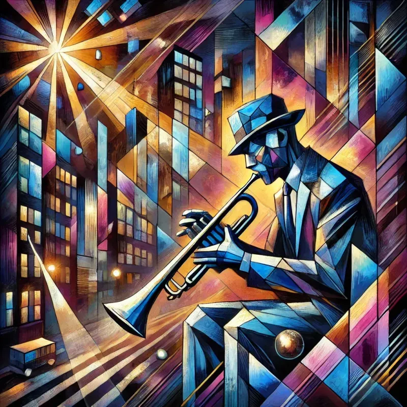 Cubist Symphony Art In Motion DALL·E Prompt | PromptBase