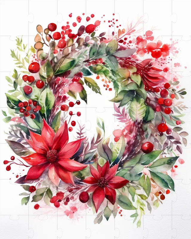 Watercolor Christmas Clip Art Midjourney Prompt | PromptBase