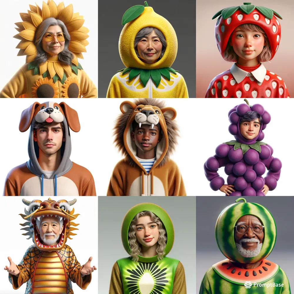 Realistic 3D Costume Models DALL·E Prompt | PromptBase