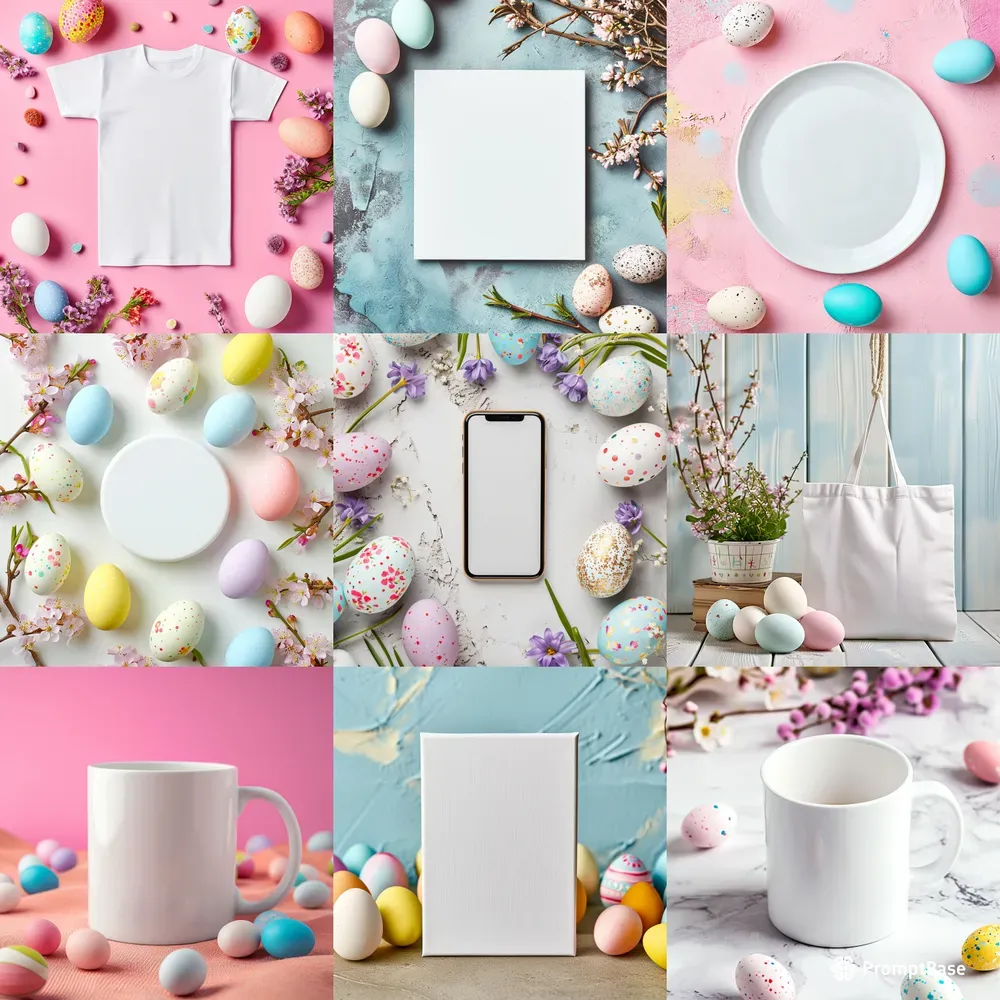 Easter Mockup Templates Midjourney Prompt | PromptBase