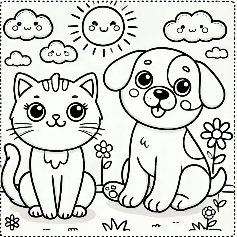 Simple Toddler Coloring Pages DALL·E Prompt | PromptBase
