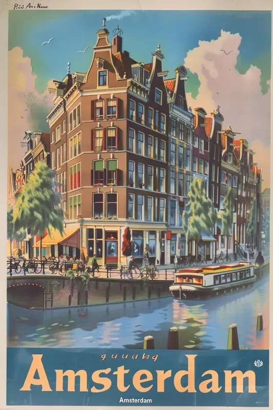 Vintage City Posters Midjourney Prompt | PromptBase